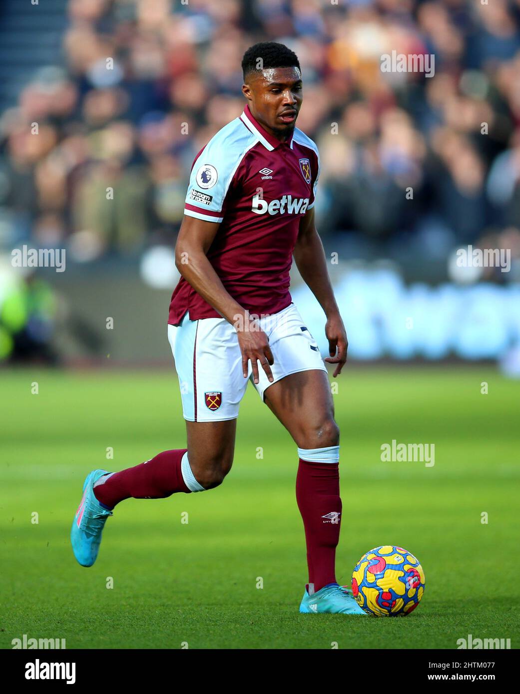 West Ham United's Ben Johnson during the Premier League match at the ...