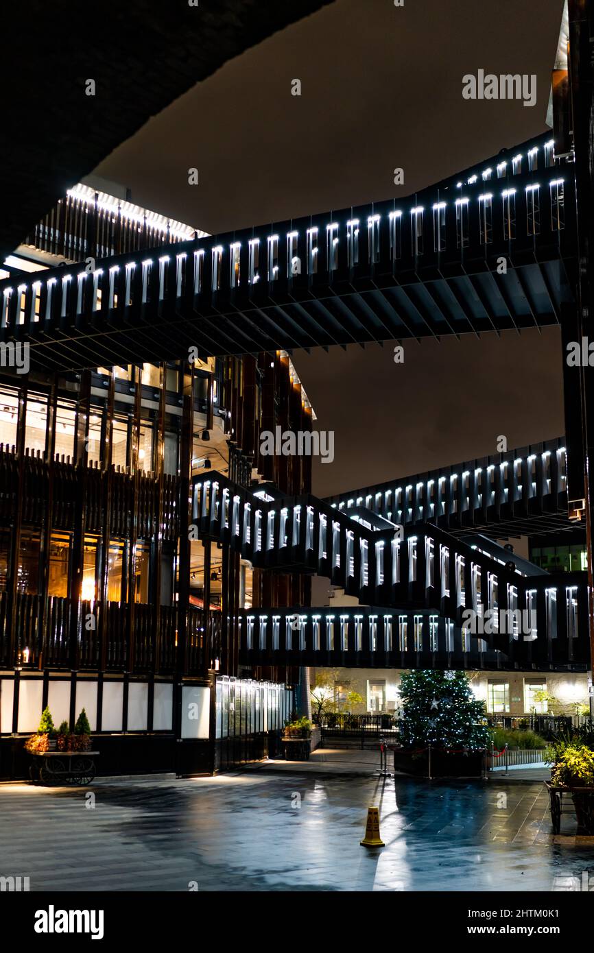 Futuristic building night view hi-res stock photography and images - Alamy