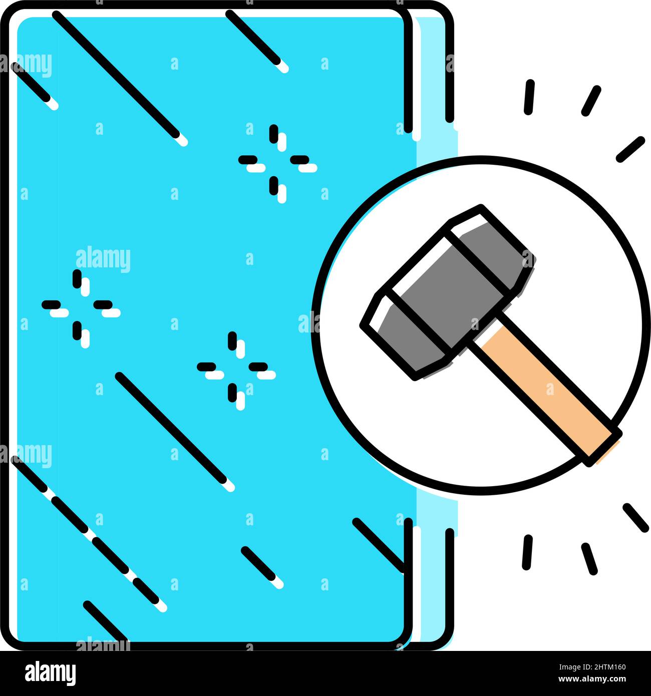 Mirror installation Stock Vector Images - Alamy