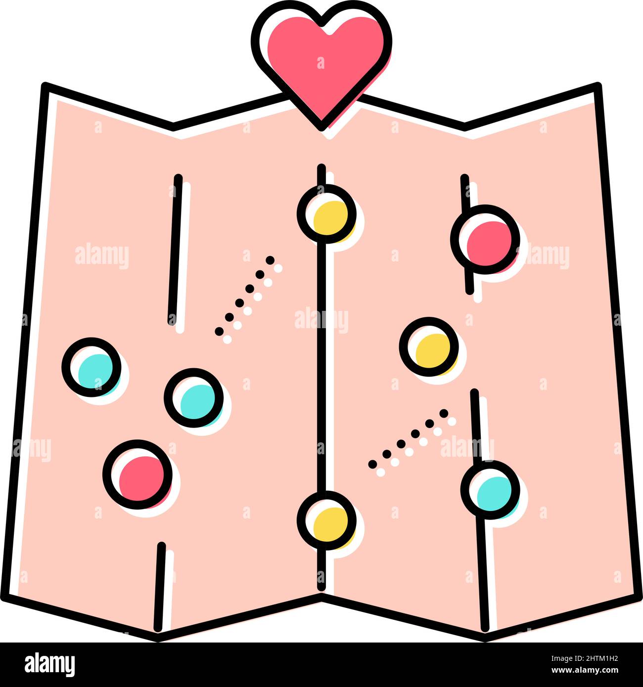map love place location color icon vector illustration Stock Vector ... map love place location color icon vector illustration Stock Vector ...