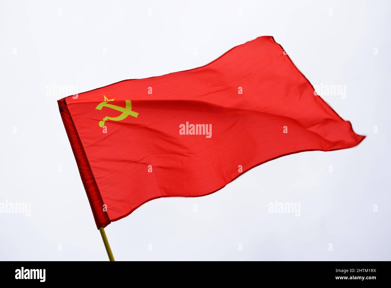 Flag soviet union waving in hi-res stock photography and images - Alamy