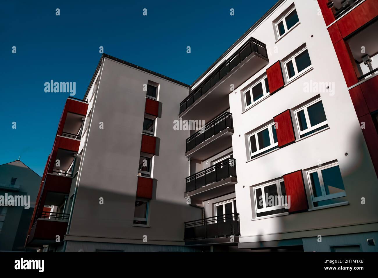 view of new housing in a city in France Stock Photo - Alamy