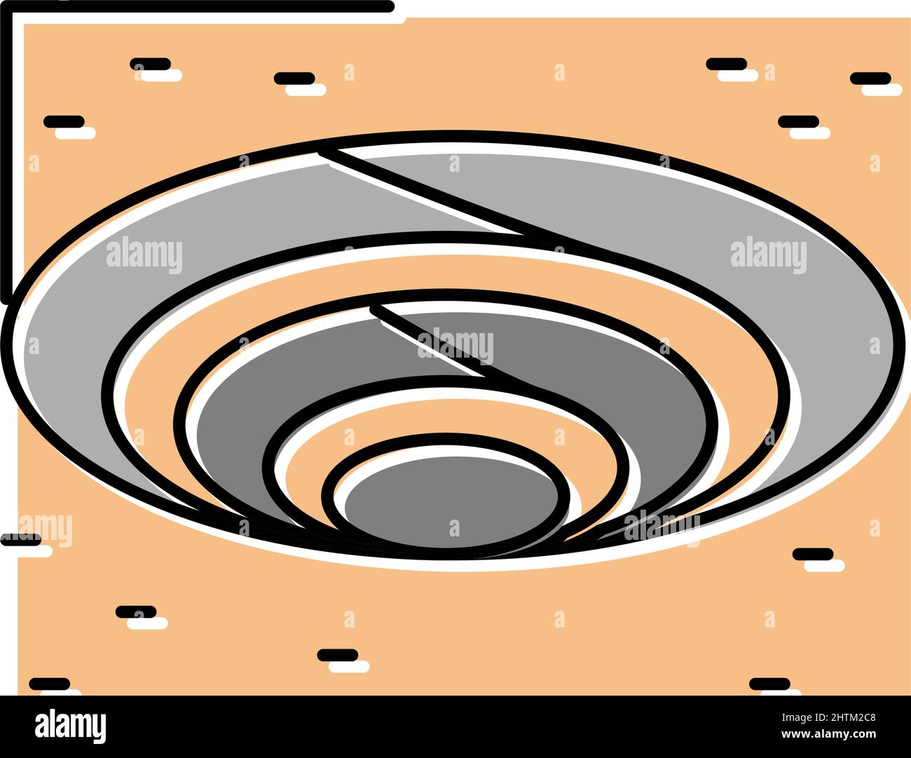 quarry stone color icon vector illustration Stock Vector Image & Art ...