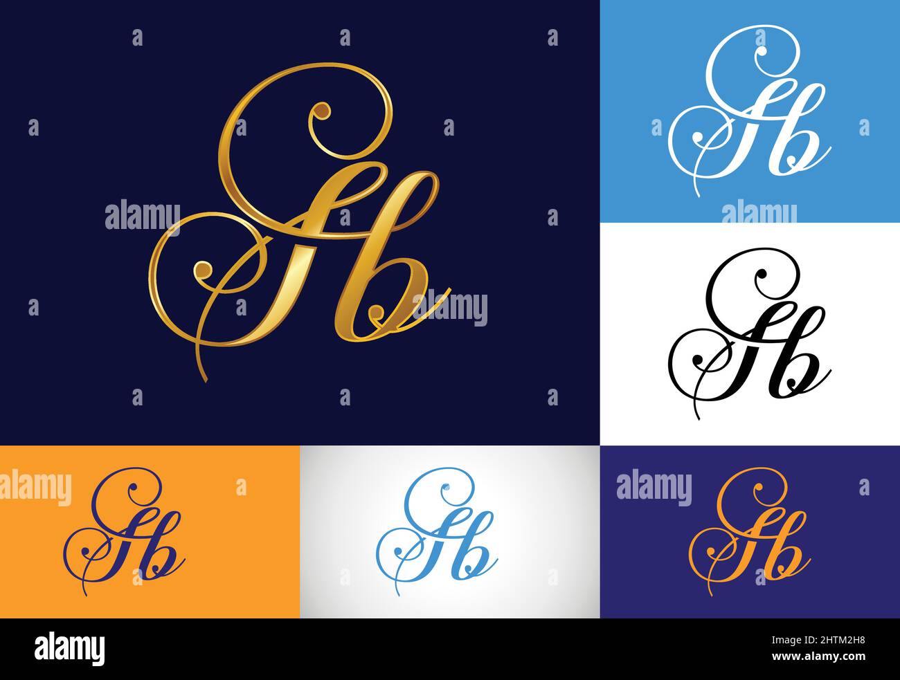 Initial Letter S B Logo Design Vector. Graphic Alphabet Symbol For ...
