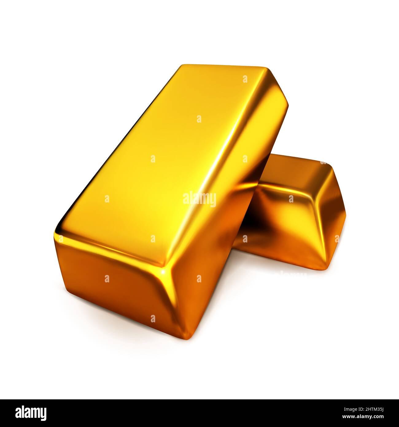 Gold bars vector illustration on white background Stock Vector Image ...