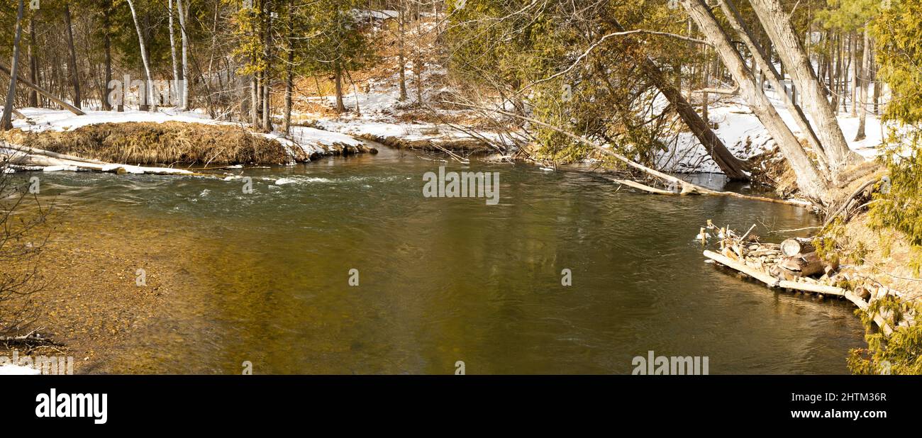Snow melting into river hi-res stock photography and images - Alamy