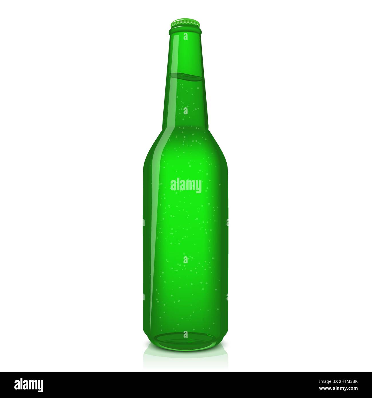 Green bottle vector illustration on white background Stock Vector Image ...