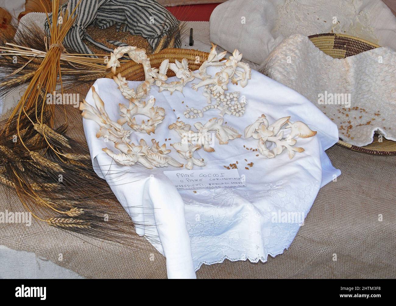 Typical Sardinian bread Stock Photo - Alamy