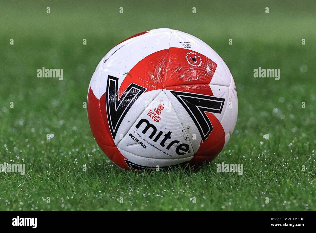 Mitre Delta Max Emirates FA Cup match ball Stock Photo - Alamy
