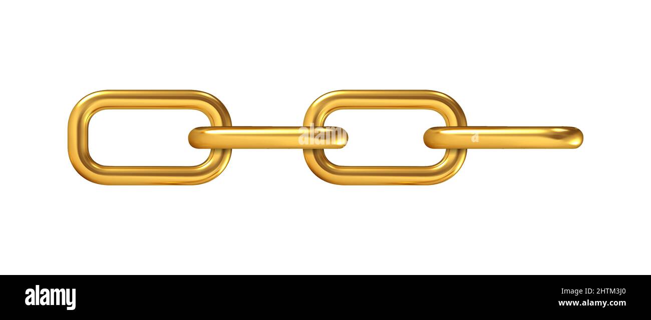 Gold chain vector illustration on white background Stock Vector Image ...