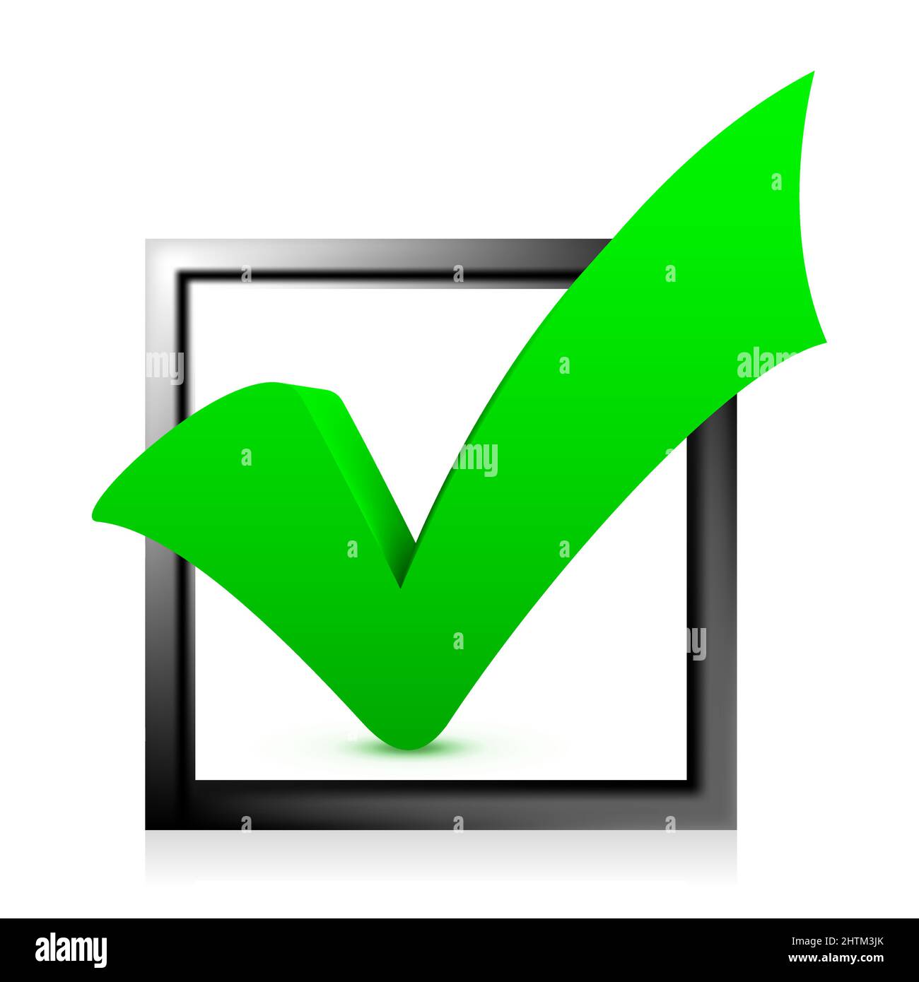 Check mark vector illustration on white background Stock Vector Image ...