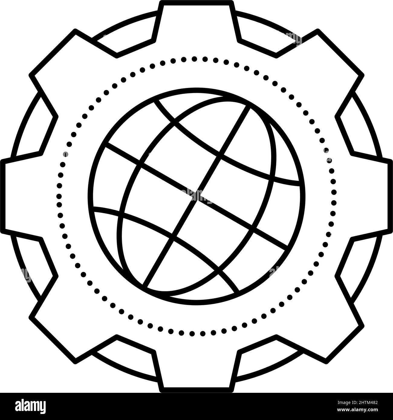 earth geology research line icon vector illustration Stock Vector Image ...