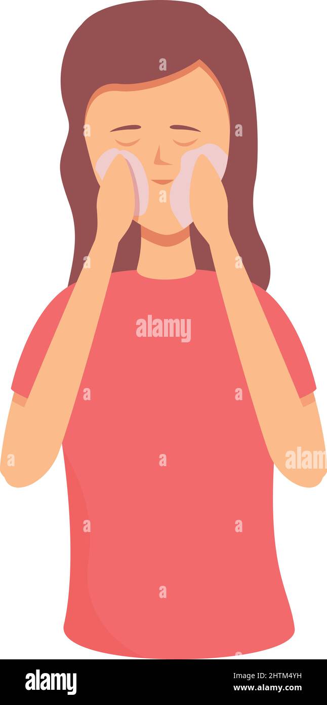 Skin face care icon cartoon vector. Anti aging cosmetic. Woman ...