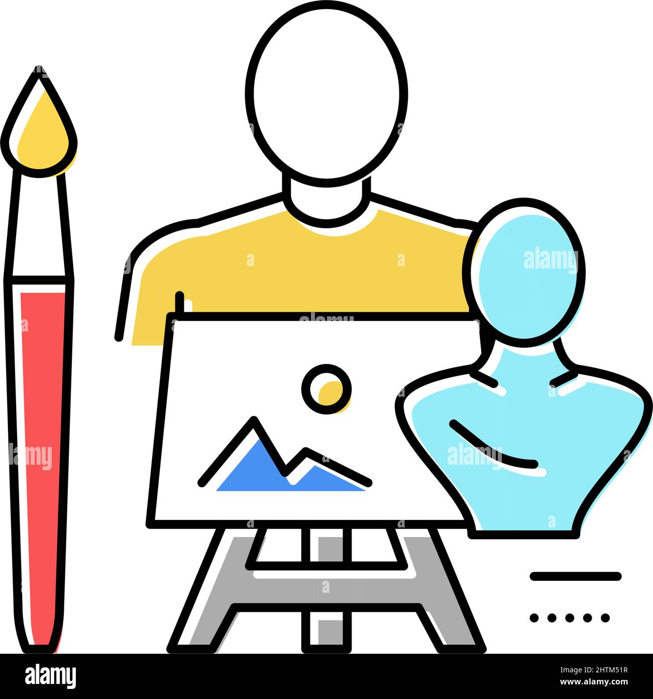 art expert color icon vector illustration Stock Vector Image & Art - Alamy