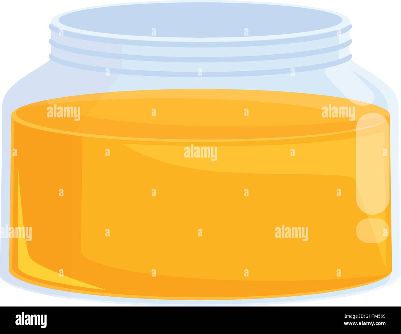 Honey jar icon cartoon vector. Bee nectar. Gold syrup Stock Vector ...