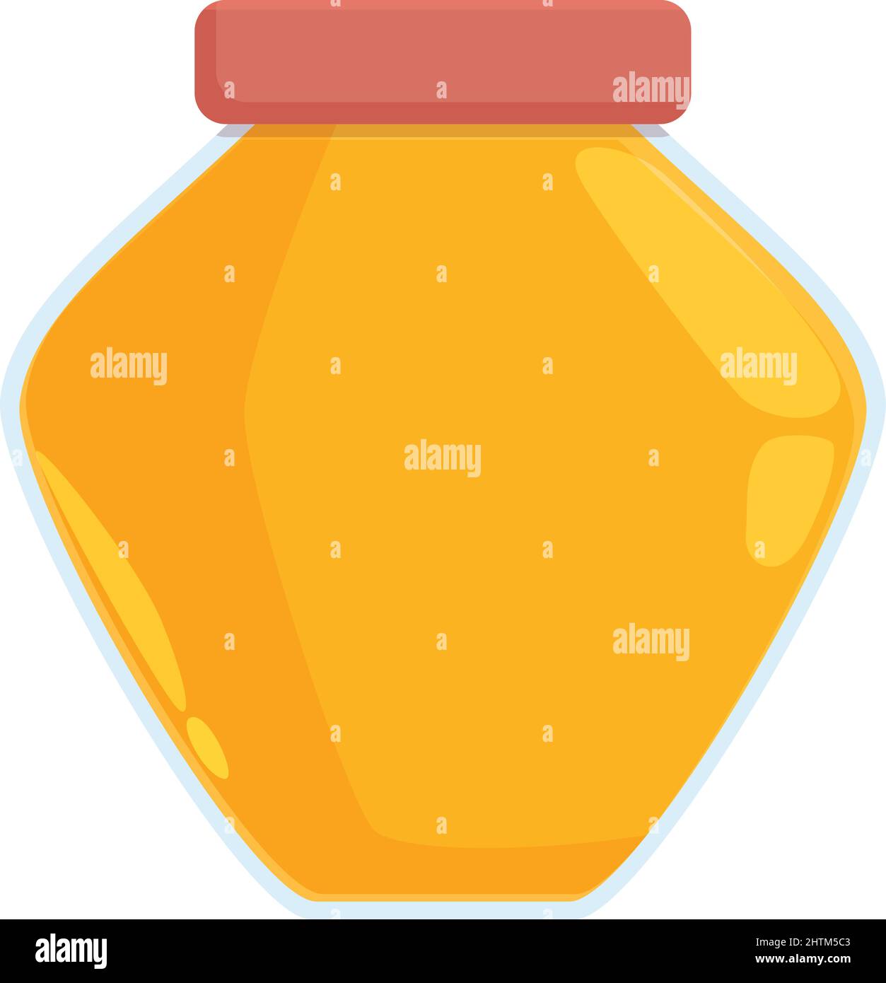 Bee nectar jar icon cartoon vector. Honey flower. Gold liquid Stock ...