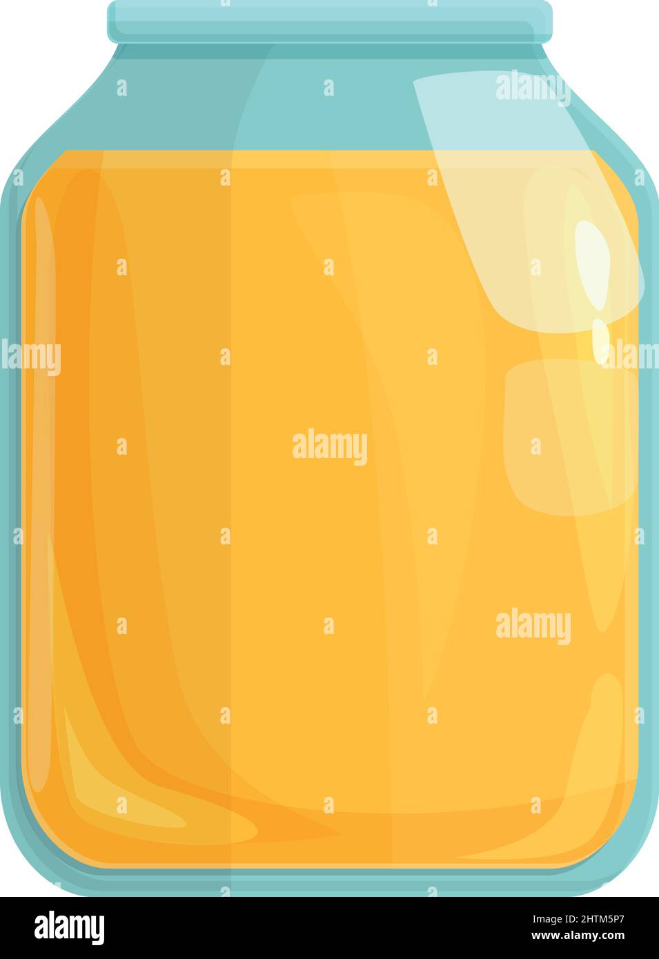 Full honey jar icon cartoon vector. Bee nectar. Food drip Stock Vector ...
