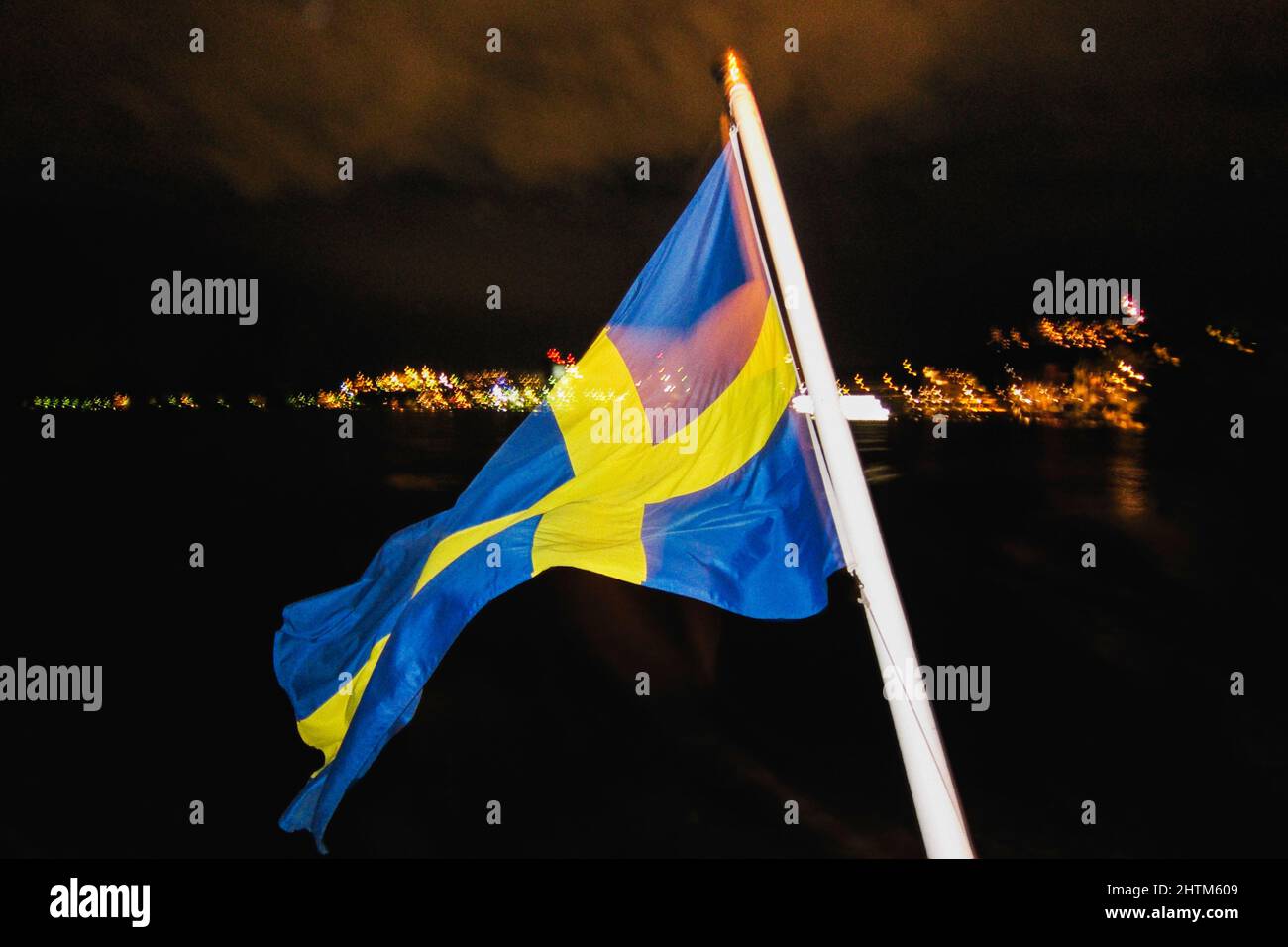 Flag of sweden flying hi-res stock photography and images - Alamy