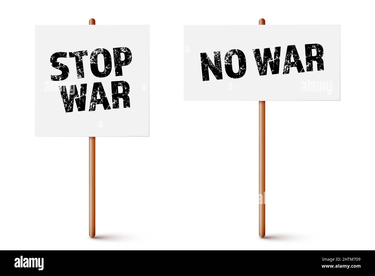 Stop war cardboard Stock Vector Images - Alamy