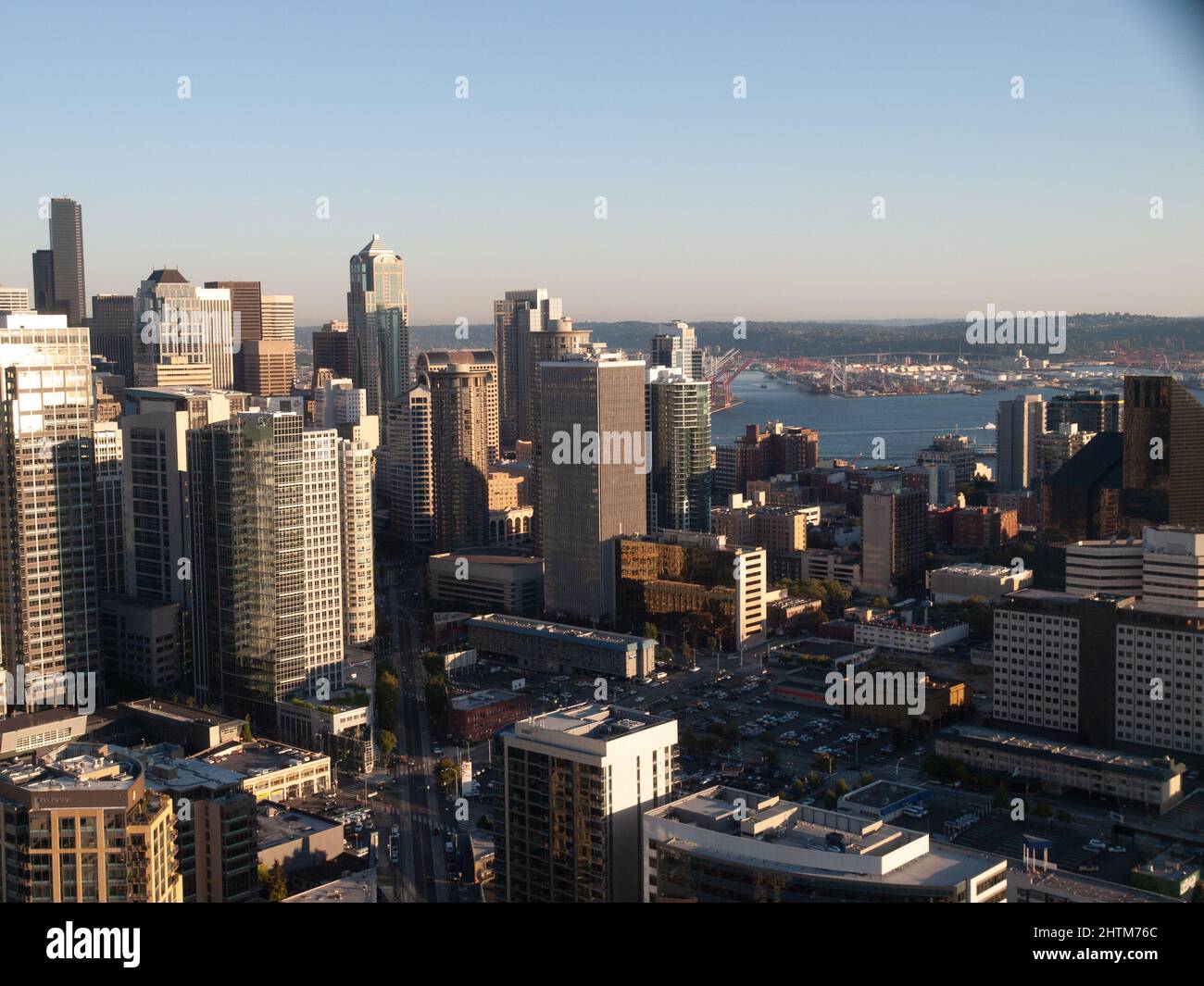 Aerial View of Seattle Washington Stock Photo - Alamy