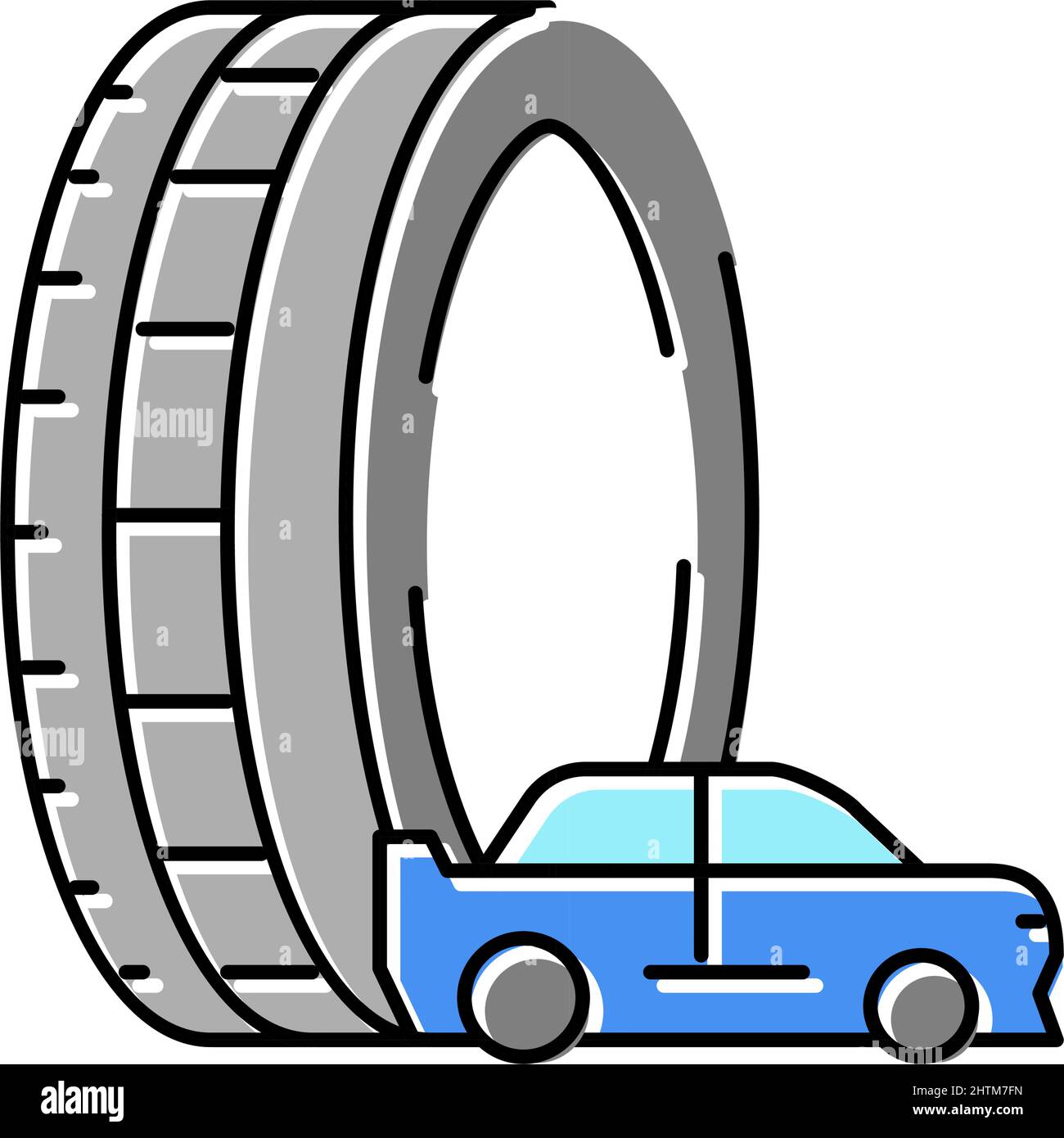 racing tires color icon vector illustration Stock Vector Image & Art ...