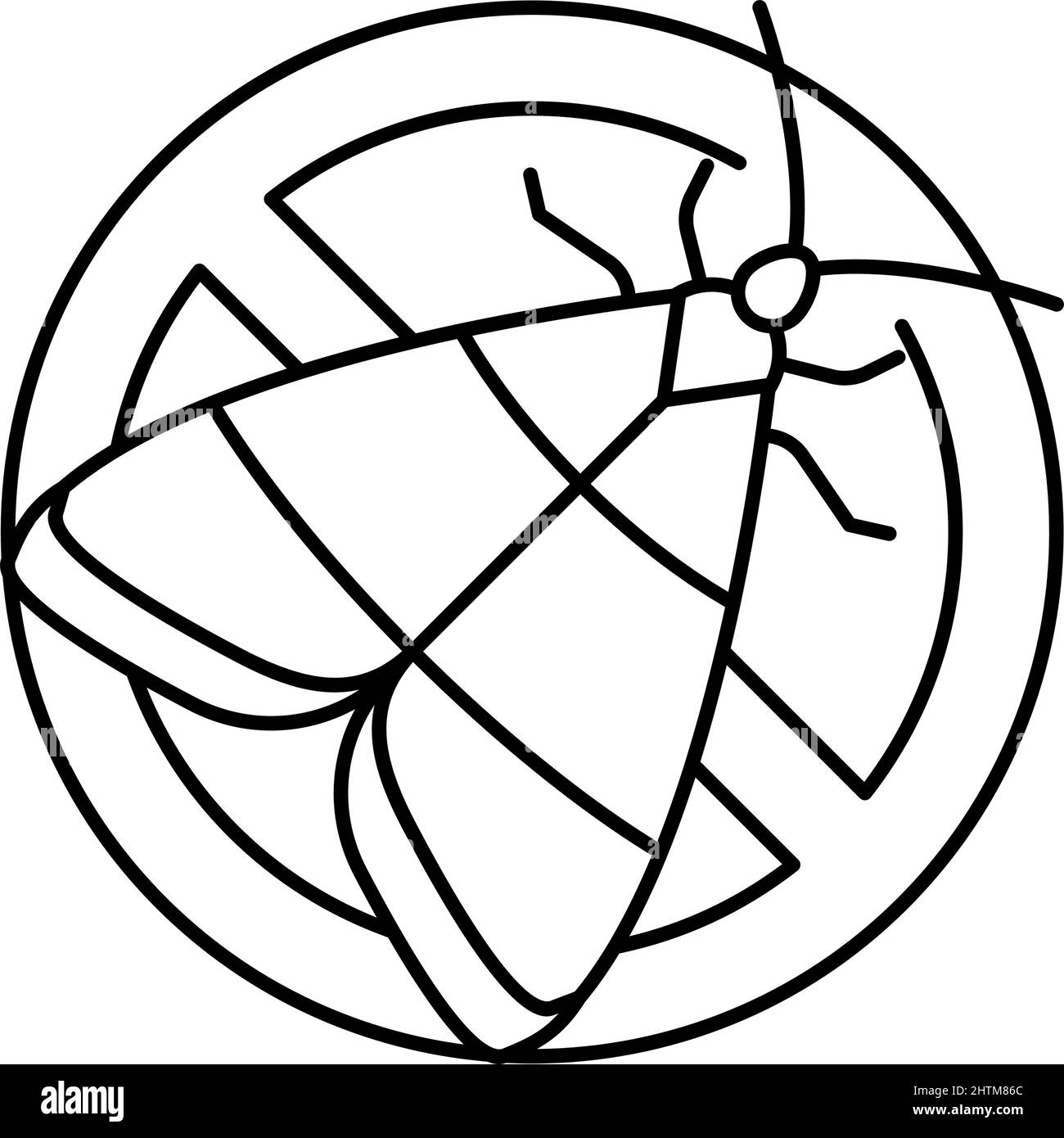 moth control line icon vector illustration Stock Vector Image & Art - Alamy