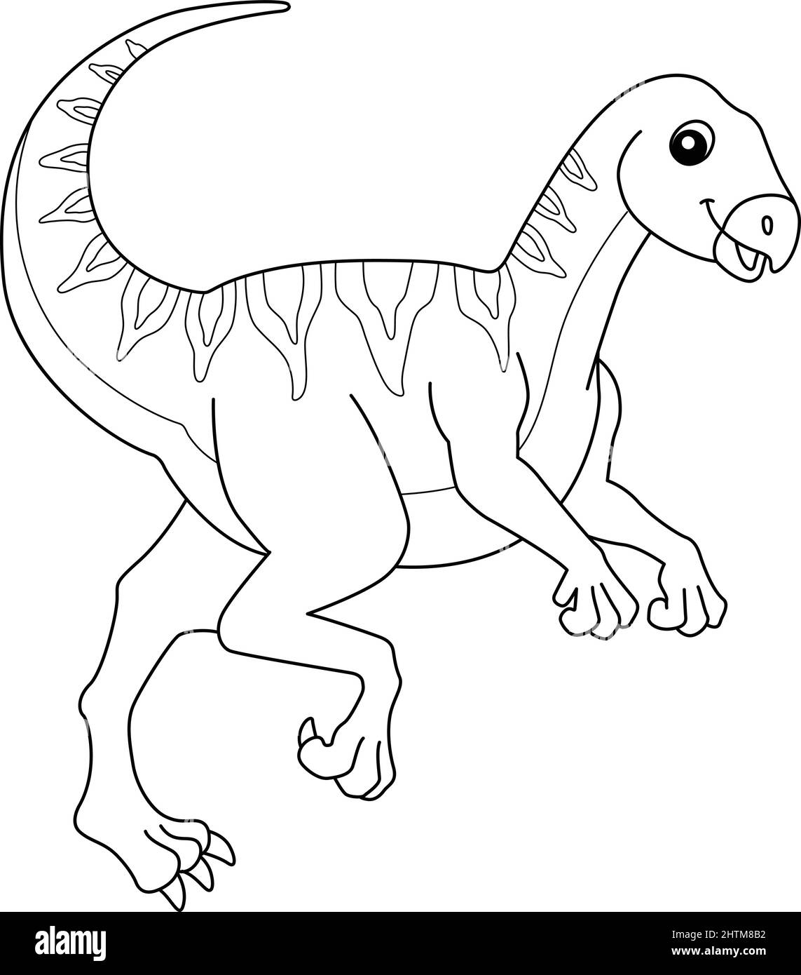 Qantassaurus Coloring Isolated Page for Kids Stock Vector Image & Art ...