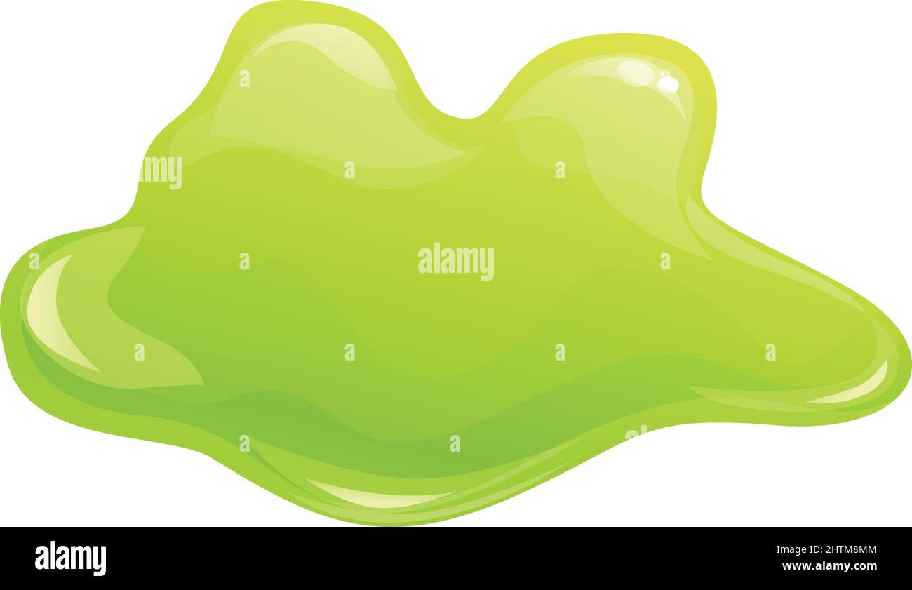 Toxic splash icon cartoon vector. Green slime. Goo liquid Stock Vector ...