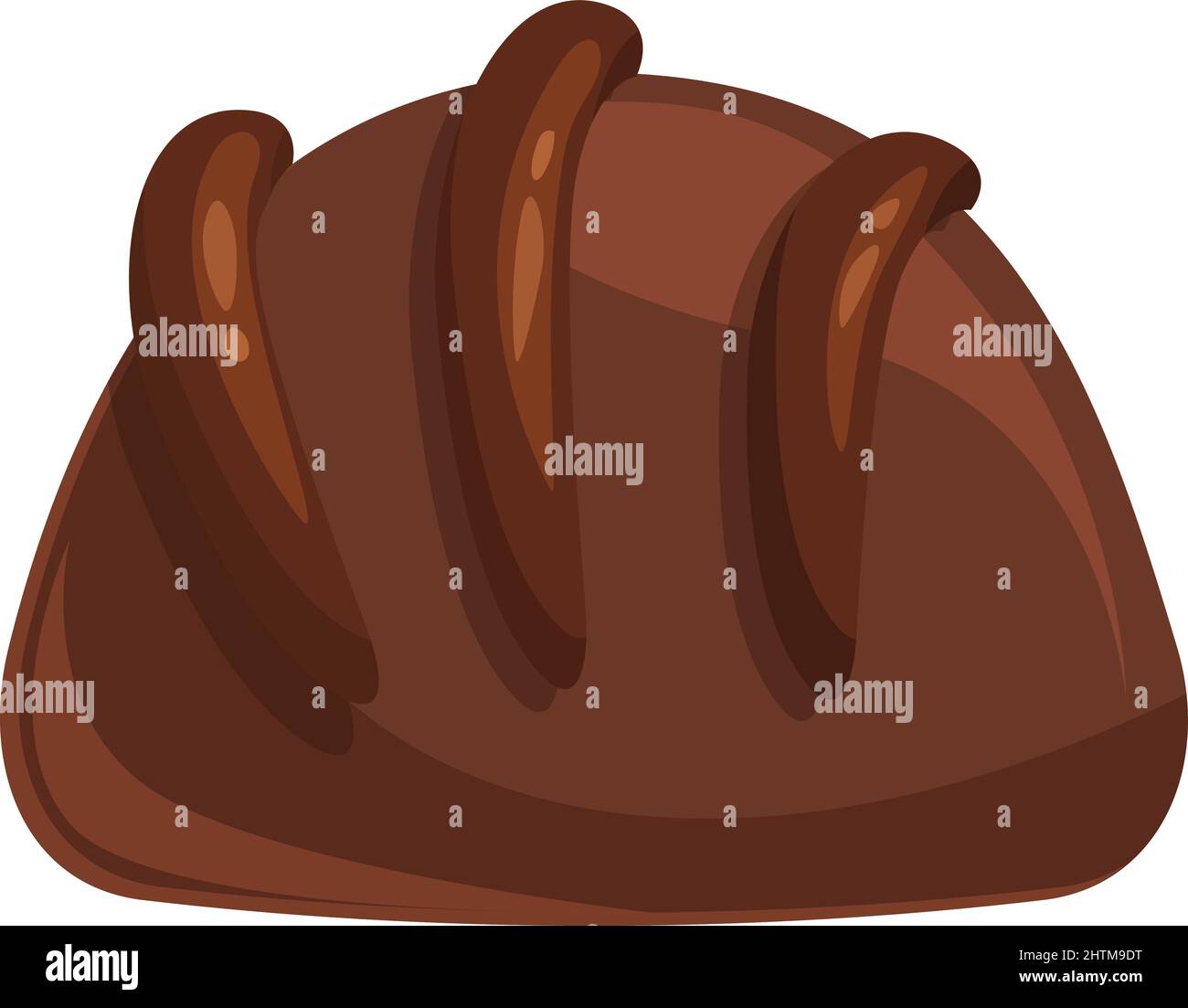 Choco bonbon icon cartoon vector. Candy piece. Milk food Stock Vector ...