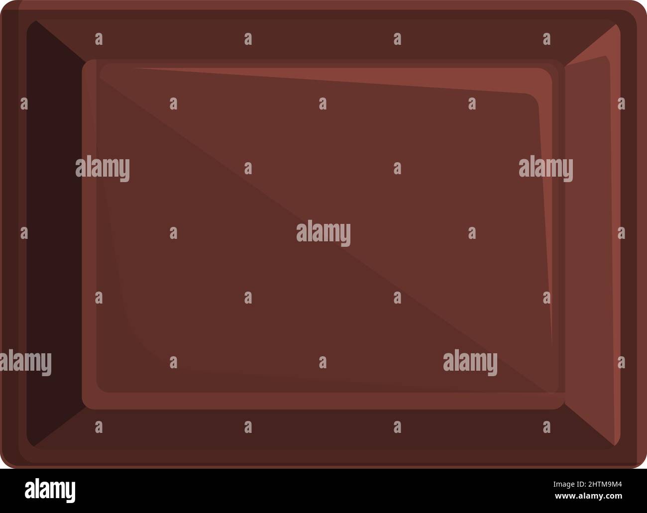 Chocolate bar block icon cartoon vector. Cocoa candy. Dark piece Stock ...