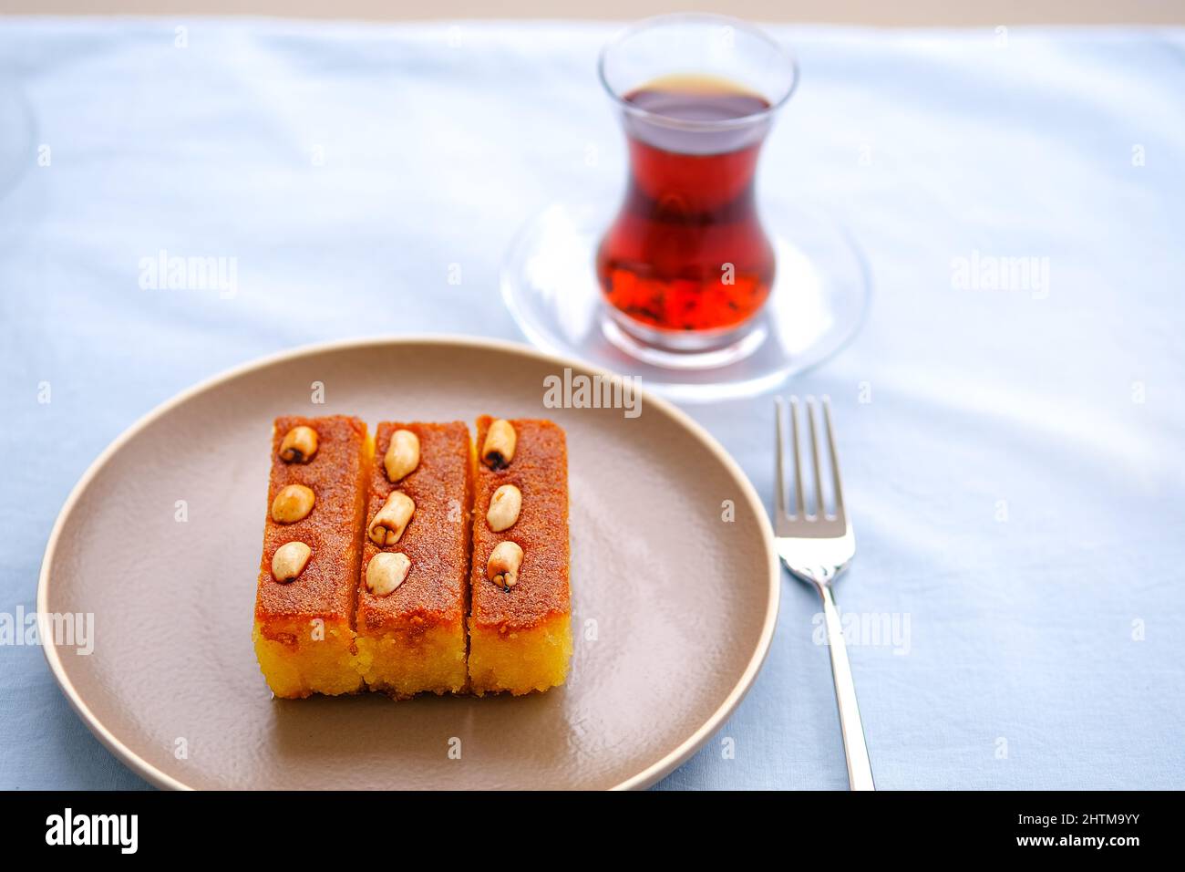 Sambali, traditional Turkish dessert from Izmir Stock Photo - Alamy