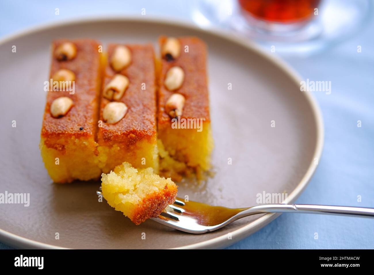 Sambali, traditional Turkish dessert from Izmir Stock Photo - Alamy