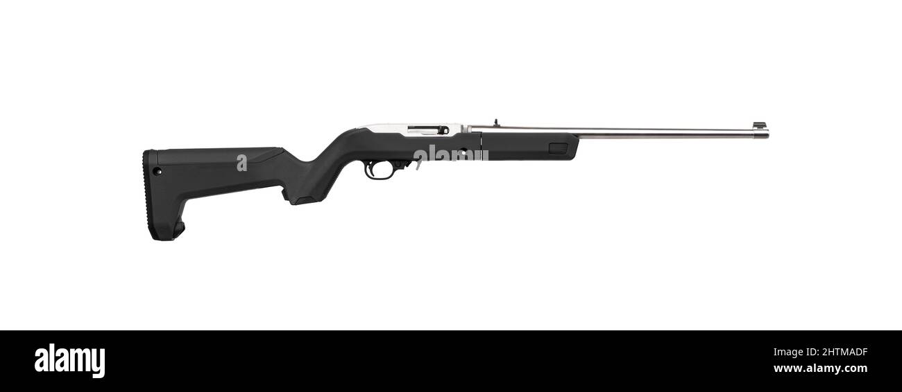 Modern semi-automatic small-caliber .22lr rifle. Sports carabiner .22lr ...