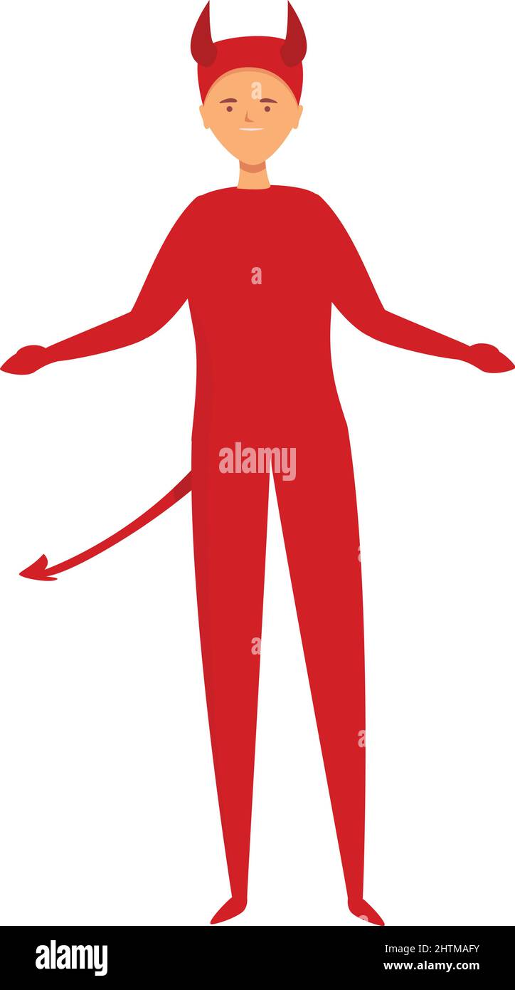 Devil halloween costume icon cartoon vector. Kid character. Cute party ...