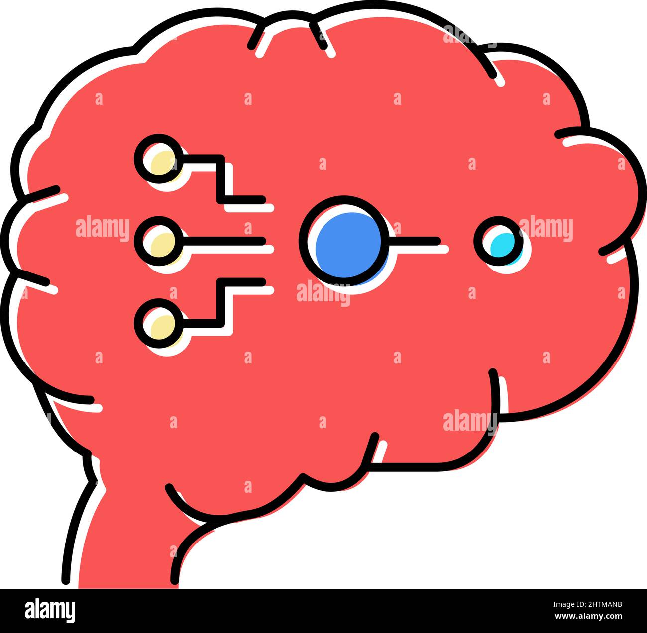 biological neural network color icon vector illustration Stock Vector ... biological neural network color icon vector illustration Stock Vector ...