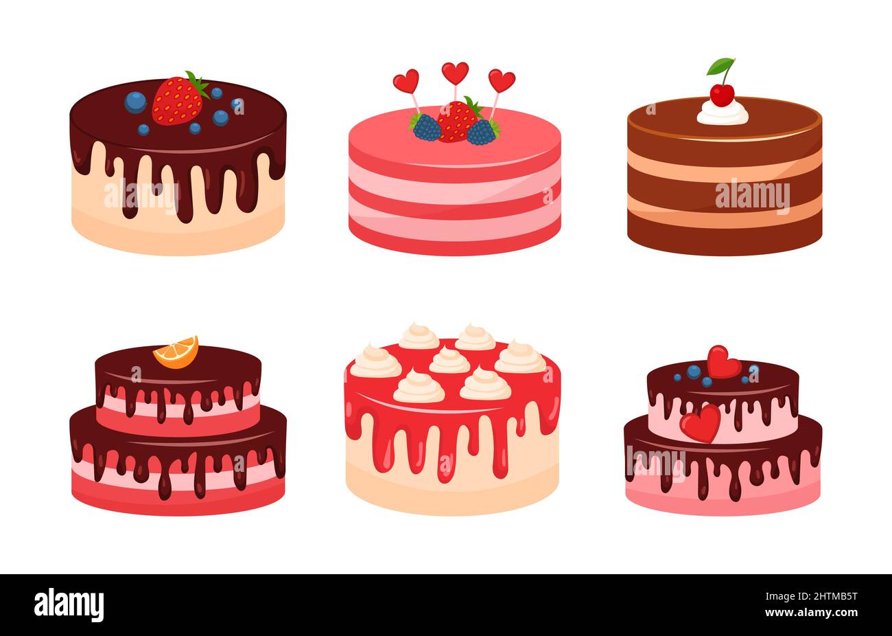 Dripping icing cake Stock Vector Images - Alamy