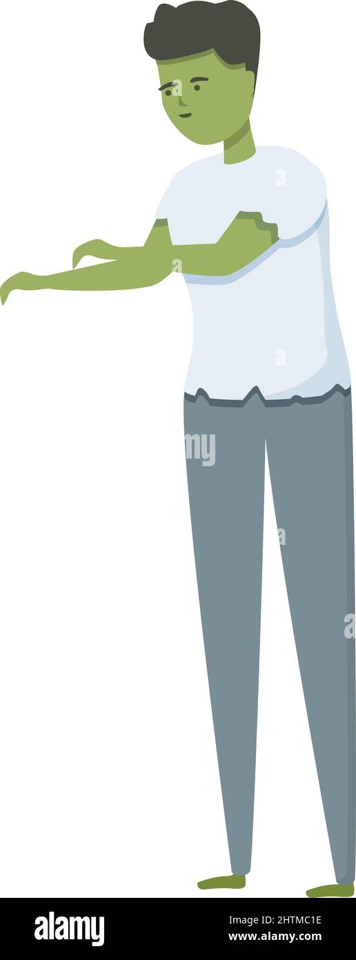 Zombie costume icon cartoon vector. Halloween character. Cute kid Stock ...