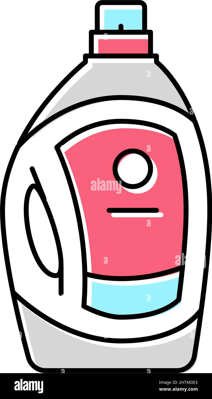 liquid detergent bottle color icon vector illustration Stock Vector ...