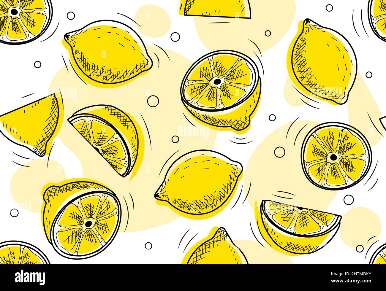 Seamless Lemon Pattern Stock Vector Image & Art - Alamy