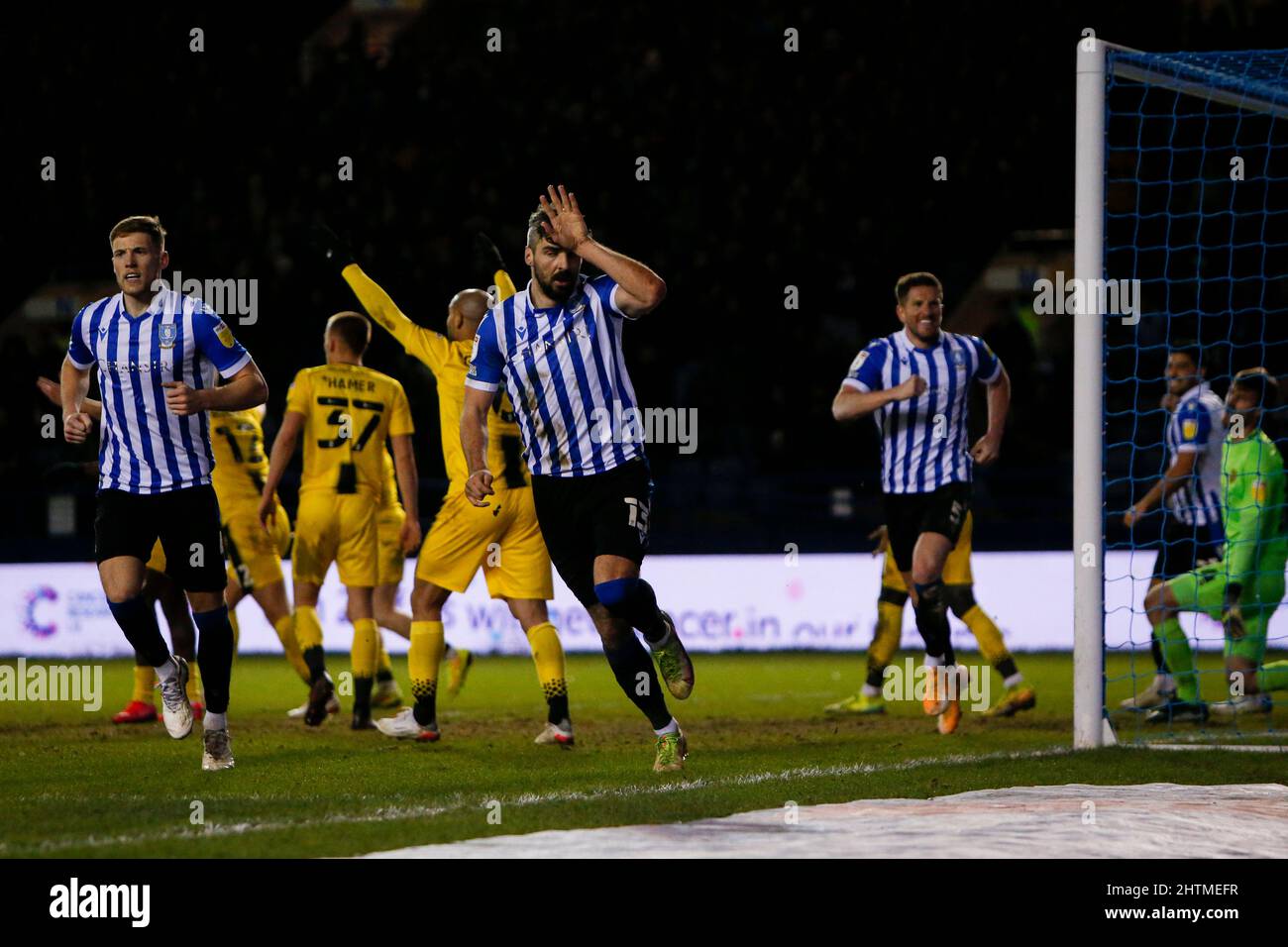 Callum Paterson #13 of Sheffield Wednesday Celebrates scoring a goal to ...