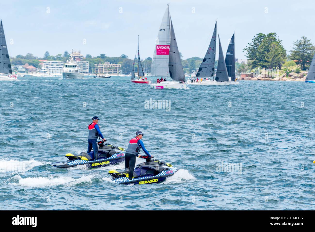 Sydney Australia December 26, 2021: Two Water Police patrol Sydney ...