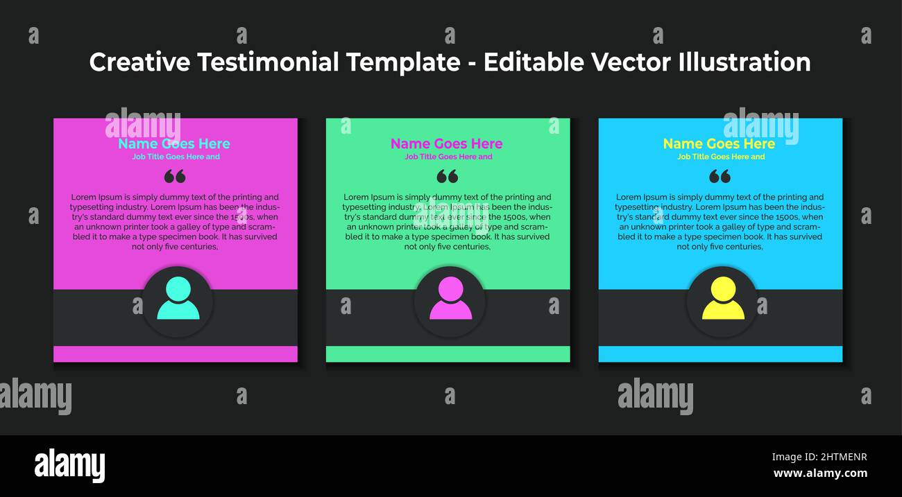 Creative Testimonial, Quote , Infographic Template Editable Vector ...
