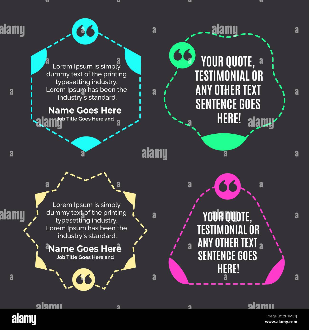 Creative Testimonial banner, Quote , Infographic, Banner Template ...