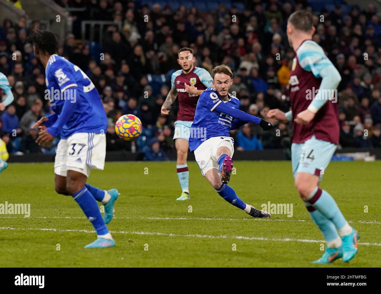 Burnley, England, 1st March 2022. James Maddison of Leicester City ...