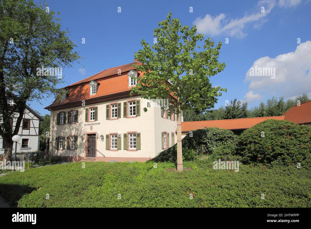 Local history museum, former vicarage, built 1749, in Raunheim, Hesse ...