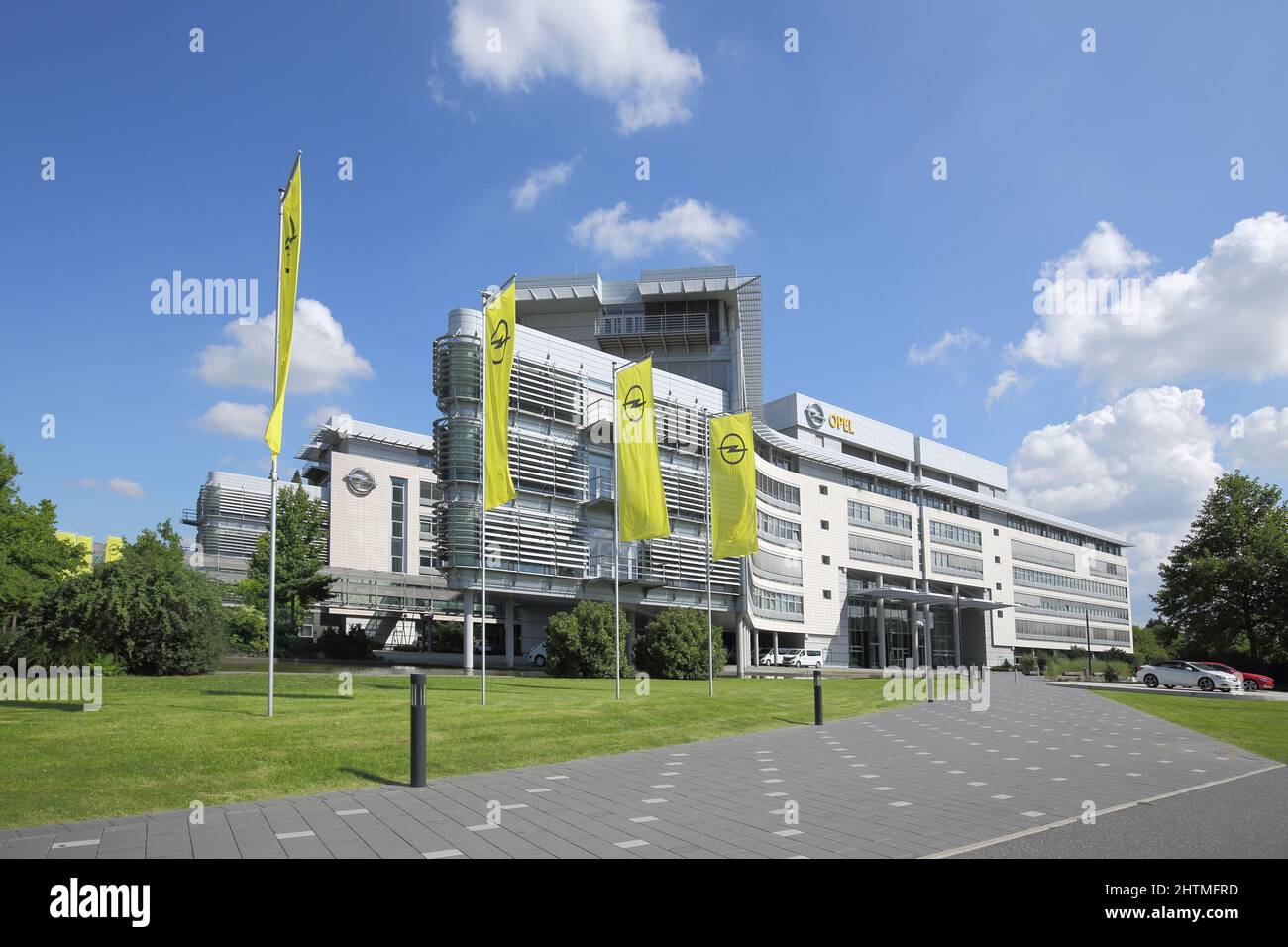 Adam Opel House, Adam Opel AG in Rüsselsheim, Hesse, Germany Stock ...