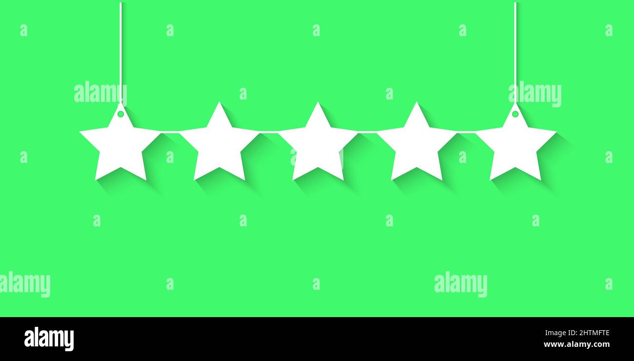 Five Star Banner, Testimonial Template, Header Banner - Editable Vector ...