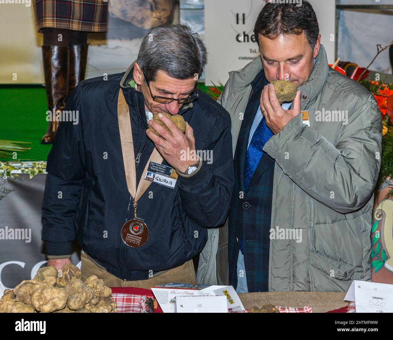 Montechiaro d'Asti, Italy - November 8, 2009: National white truffle ...