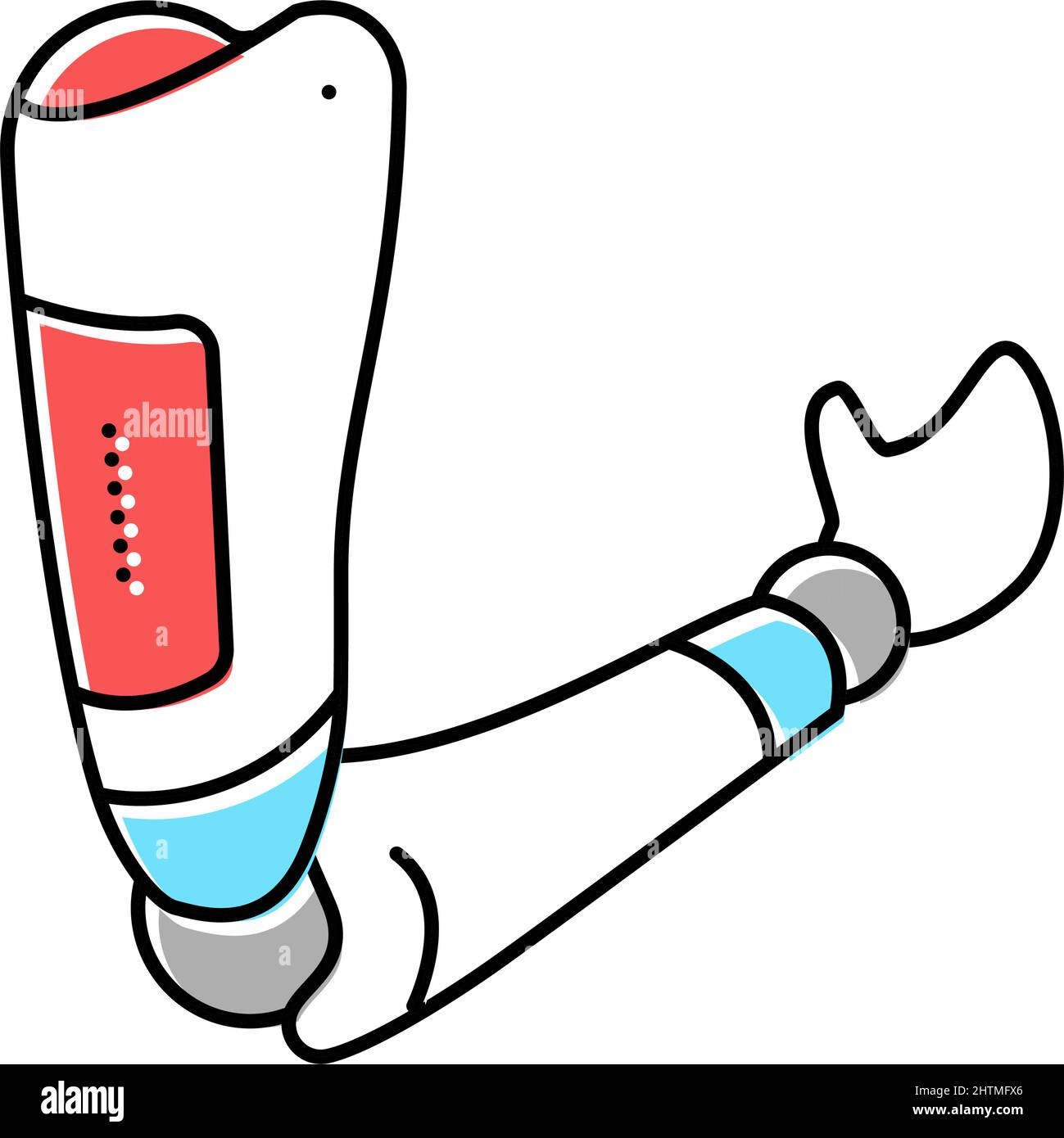 modern arm prosthesis color icon vector illustration Stock Vector Image ...
