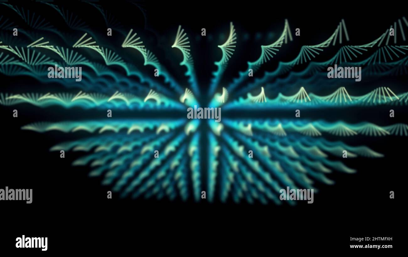 Background of lines extending into depth of black backdrop. Animation ...